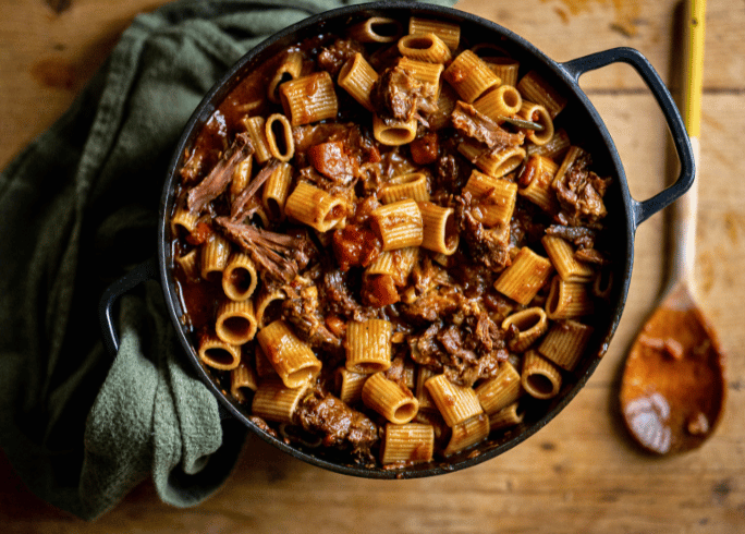 Oxtail Ragu with Rigatoni Pasta Recipe | Pipers Farm