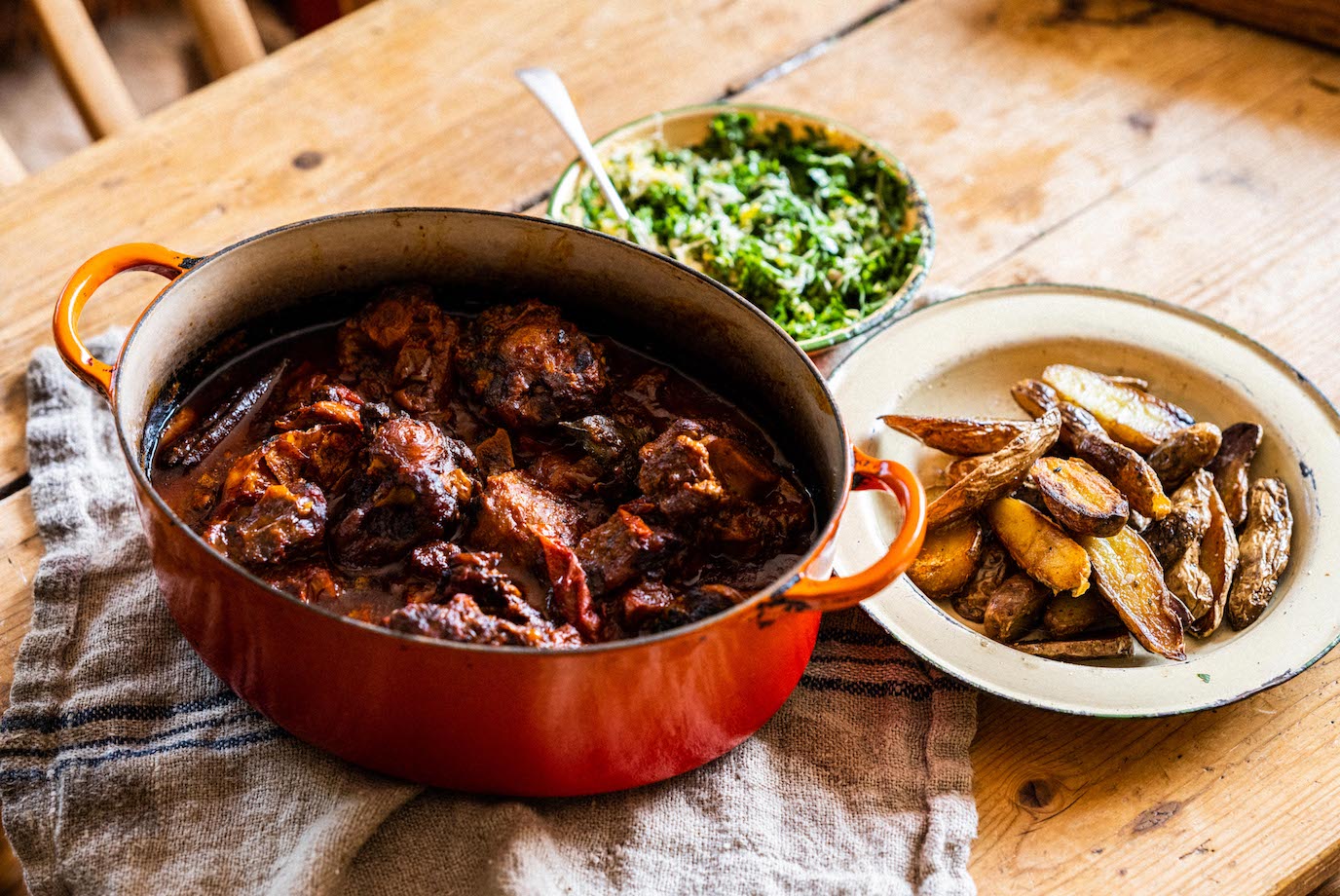 Slow Cooked Oxtail Ragout, Horseradish Gremolata & Crispy Pink Fir ...