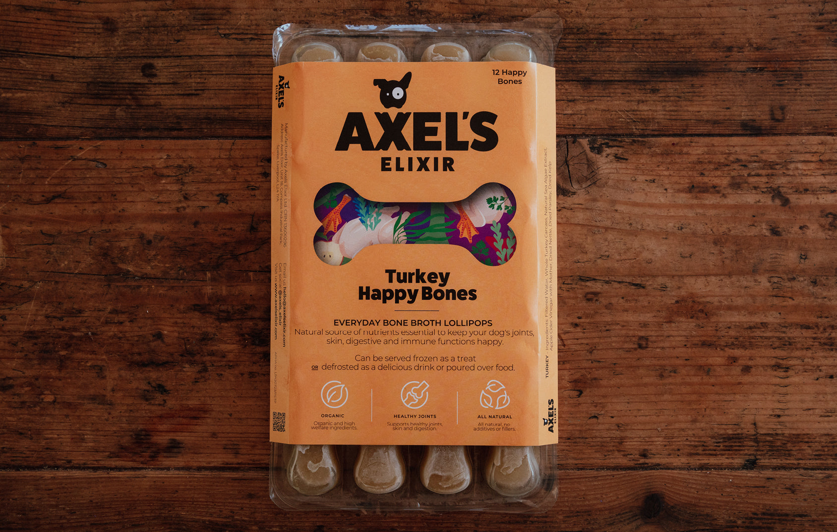 Axels Elixir's, Happy Turkey Bones for dogs | Pipers Farm