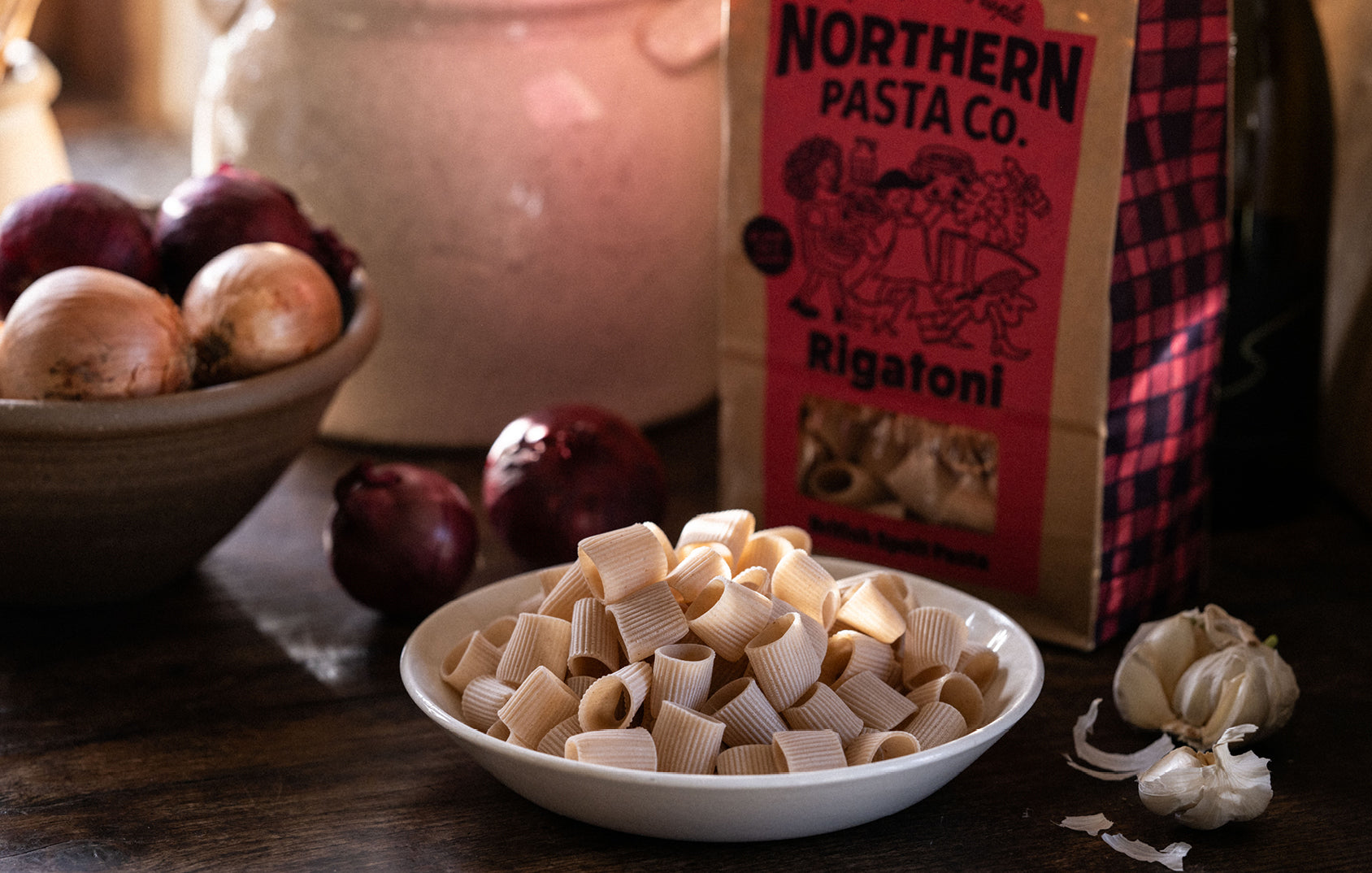 Northern Pasta Co, British Spelt Rigatoni | Pipers Farm