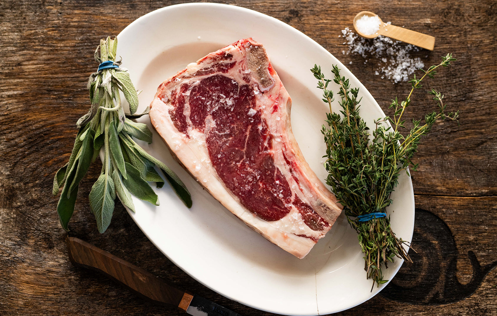 Grass Fed Beef Bone-In Sirloin Steak | Pipers Farm