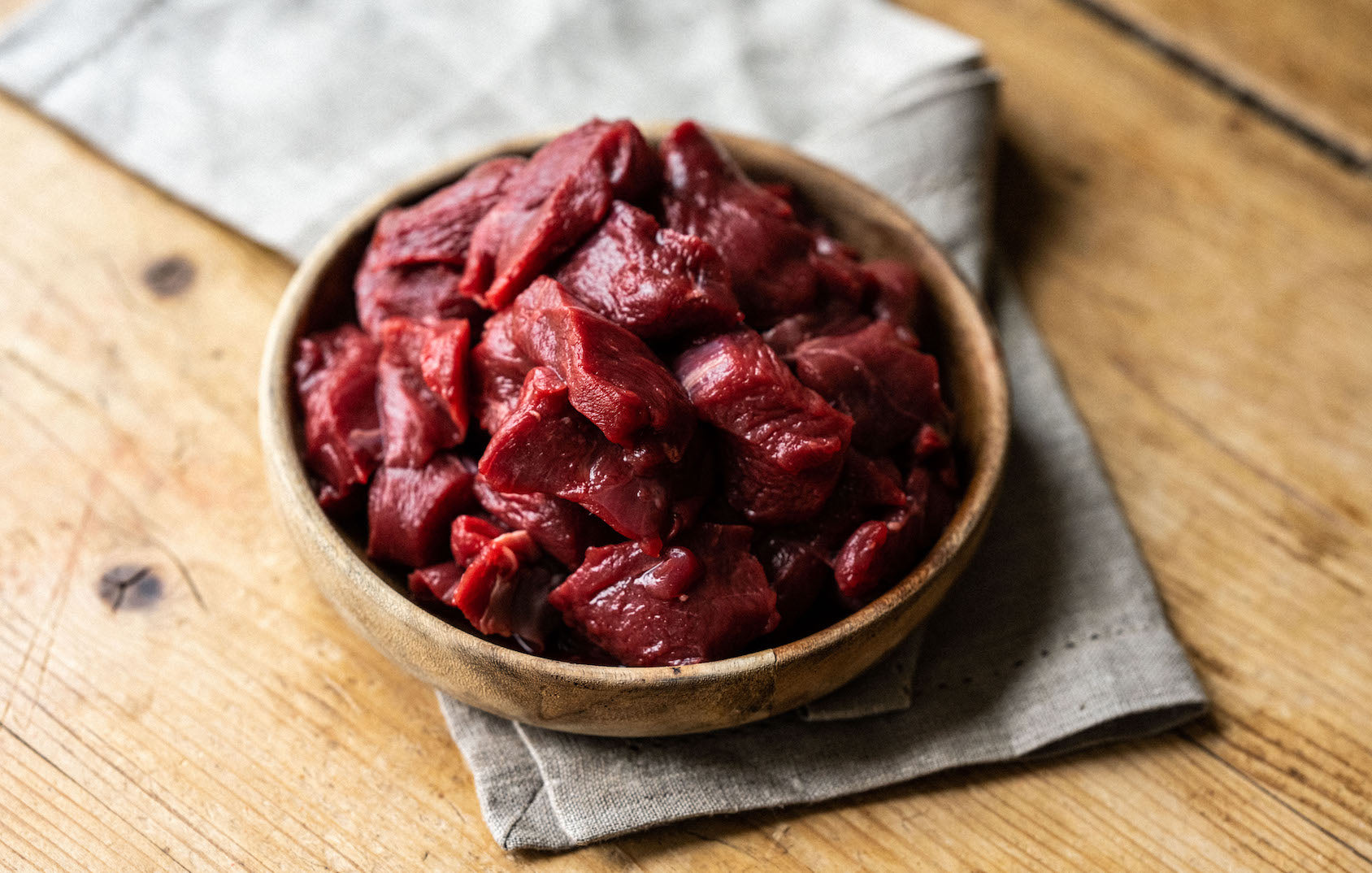 Wild Diced Venison | Parkland Deer | Pipers Farm