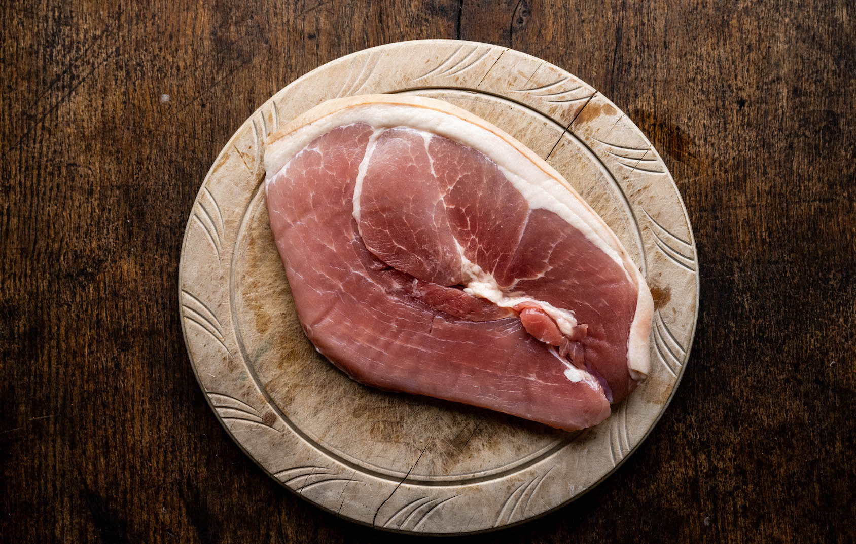 Unsmoked Gammon Steaks | Native Breed Pork | Pipers Farm