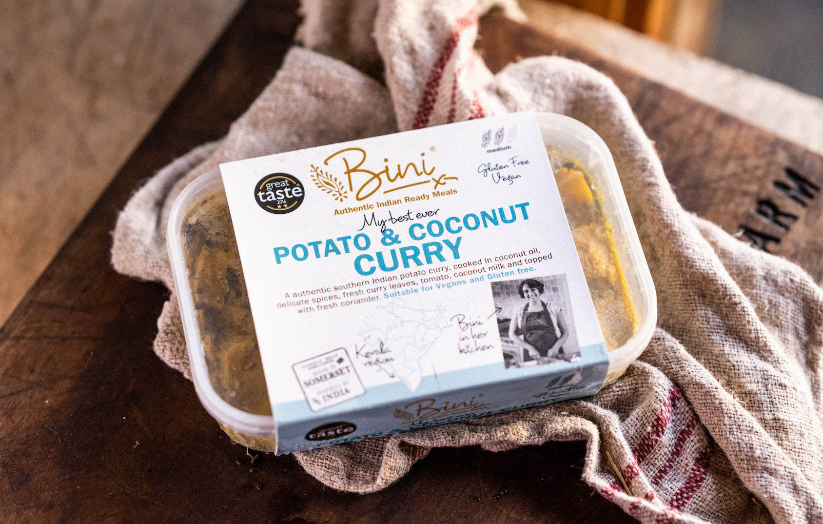 Bini's Potato & Coconut Curry Ready Meal | Pipers Farm