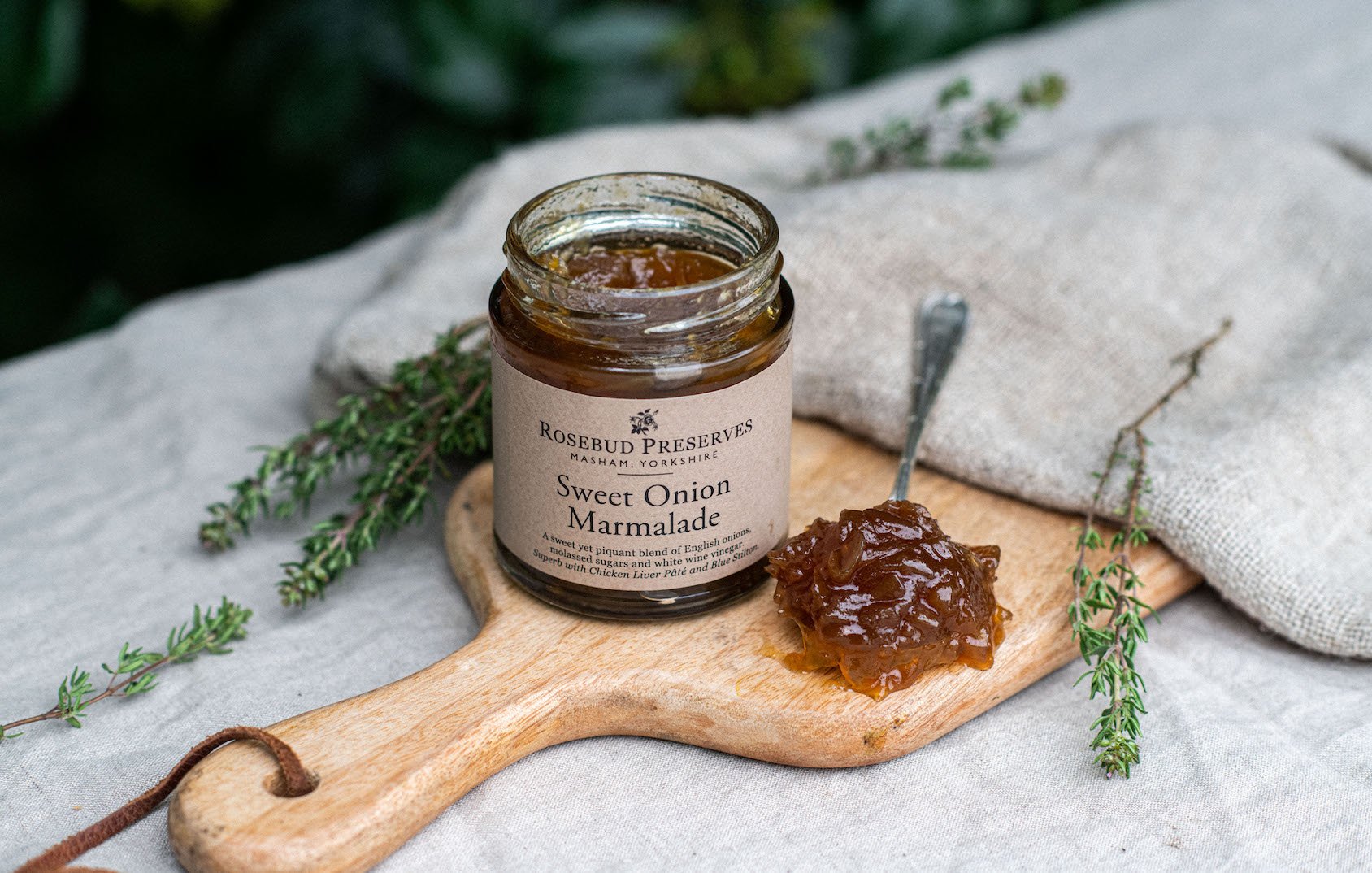 Rosebud Preserves, Sweet Onion Marmalade | Pipers Farm